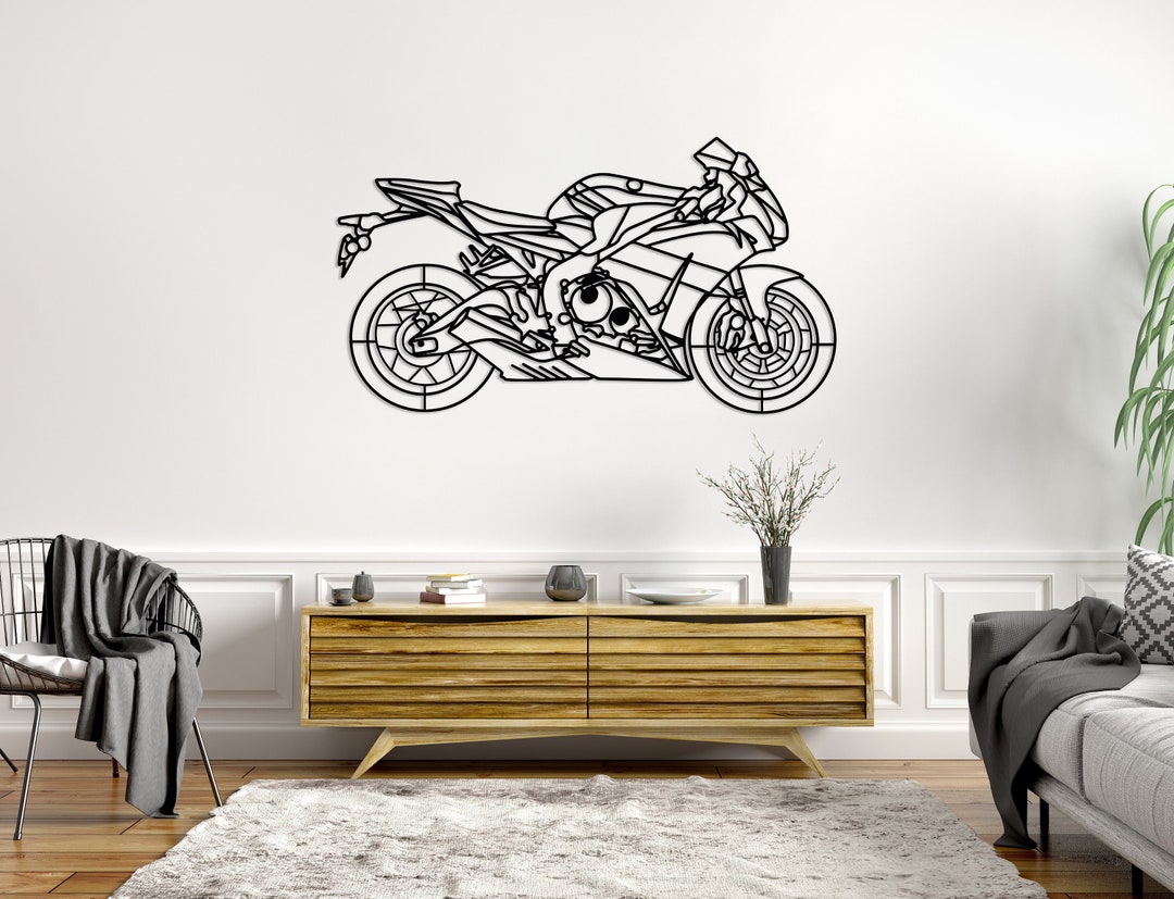 Honda CBR1000RR Metal Wall Art, Honda Motorcycle Wall Decor, Motorcycle ...