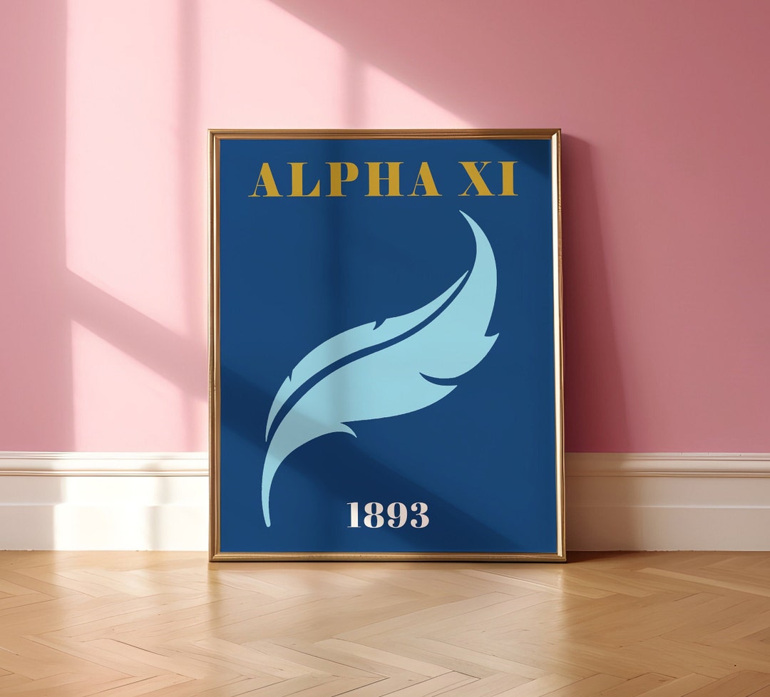 Alpha Xi Delta Wall Print Printable Digital Download Alpha Xi Quill ...