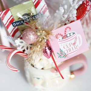 Christmas Gift Tag | Cup of Cheer | Holiday Tag | Printable Digital ...