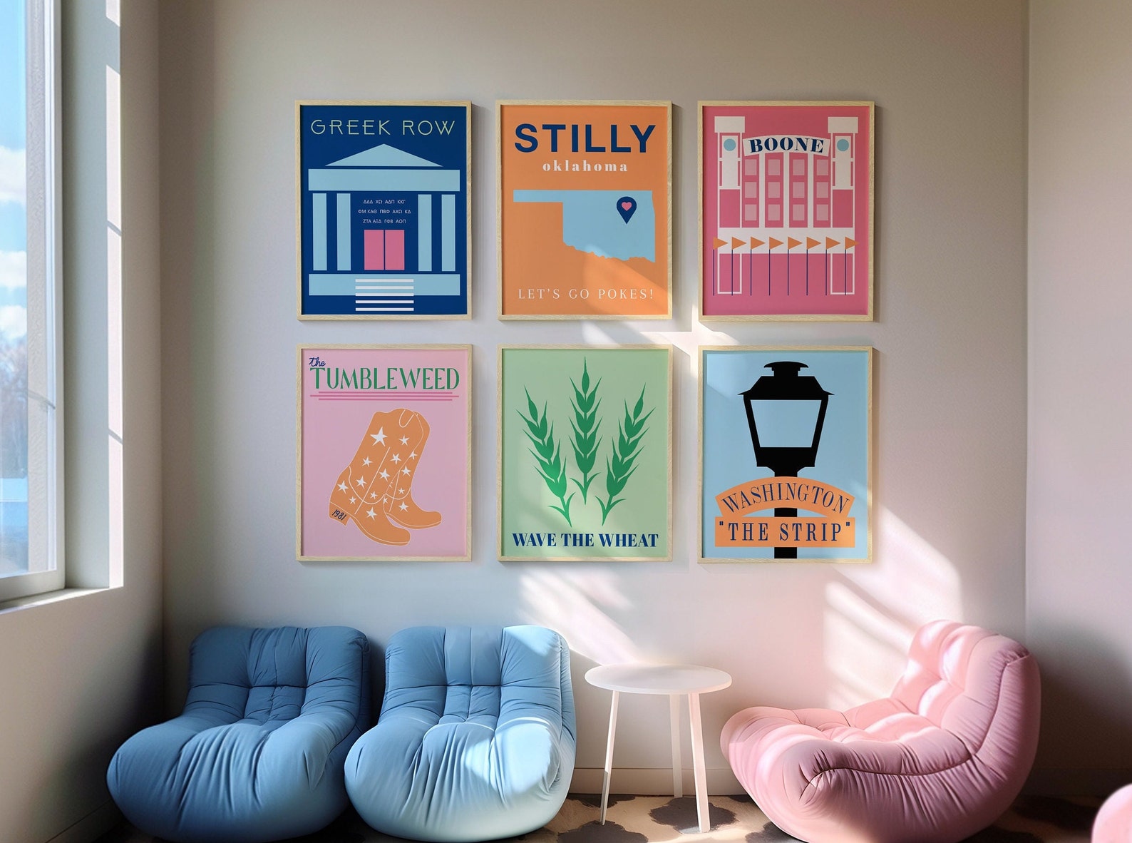 Oklahoma State University Wall Art | Dorm Wall Decor | OSU Poster ...