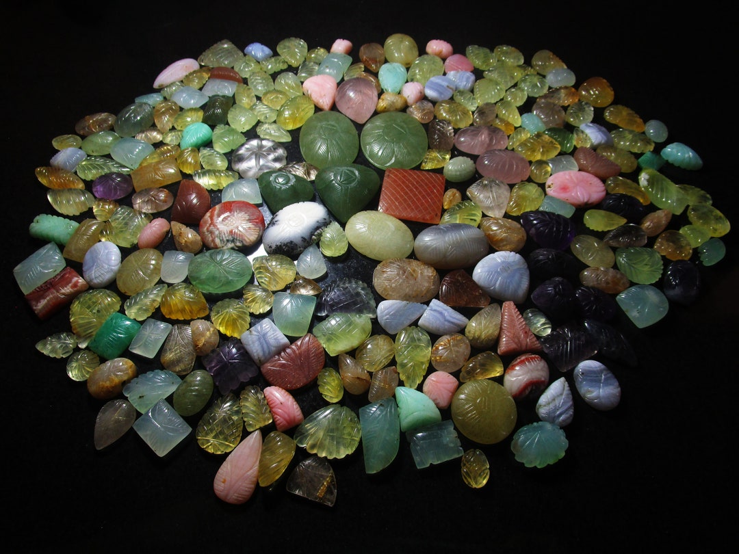 Mix Stones Lot in Carving ! Top Quality Gemstones Carving Lot ! Carved ...