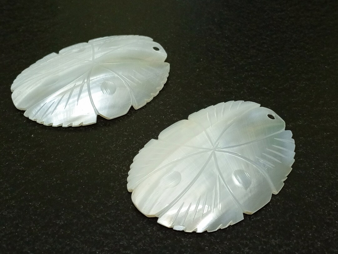 Top Grade Mother of Pearl Shell Carving 2 Pieces! Mother of Pearl ...