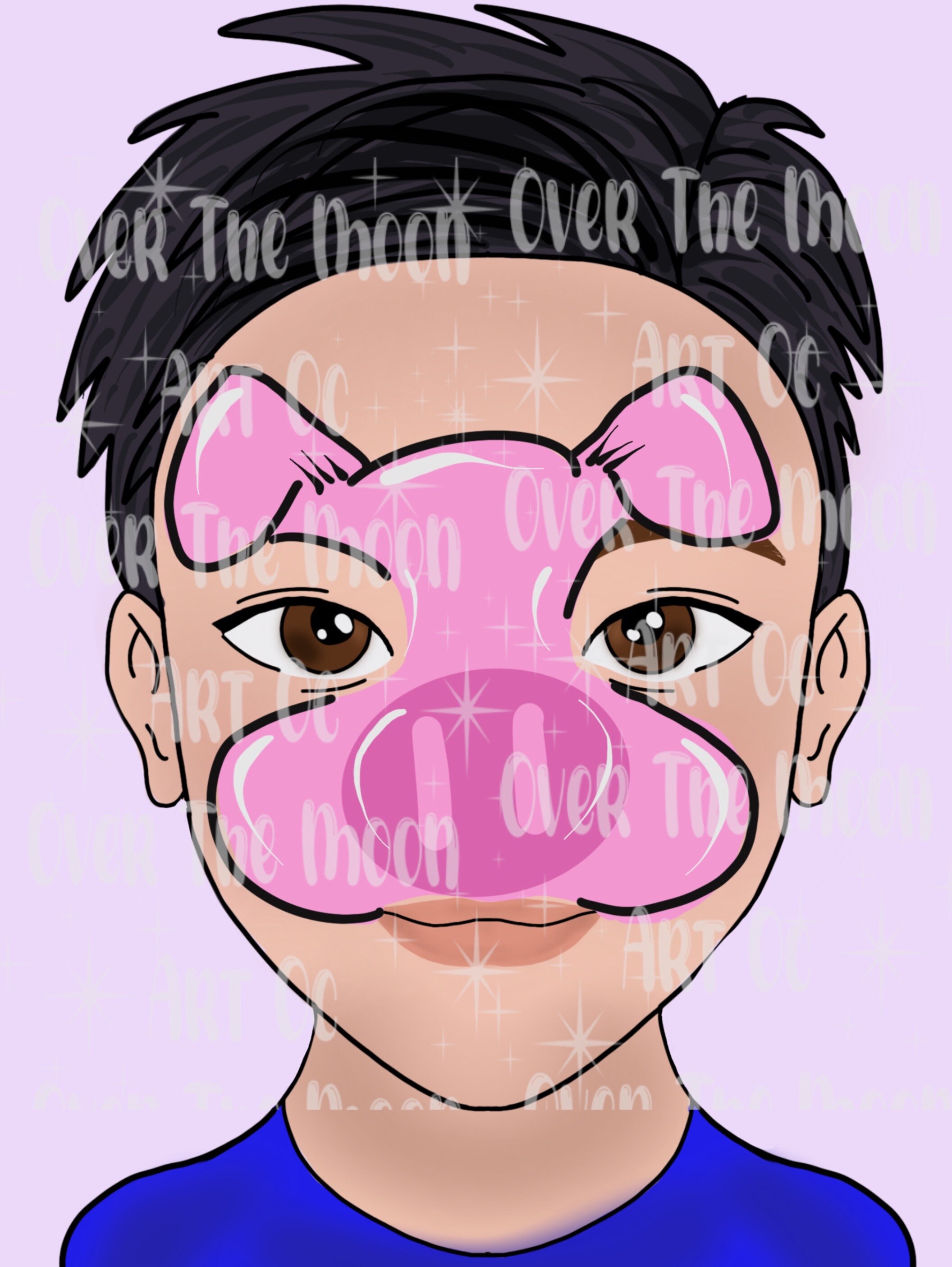 Face Painting Animal Menu Board Cat Dog Tiger Panda Fox Face Painting ...