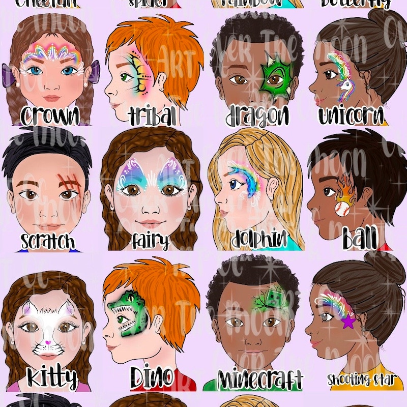 Face Painting Menu - Etsy