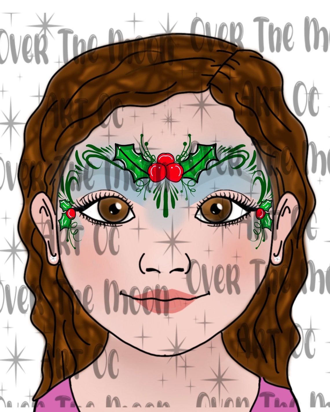 Christmas Holiday Easy Quick Face Painting Menu Ideas Full Faces - Etsy