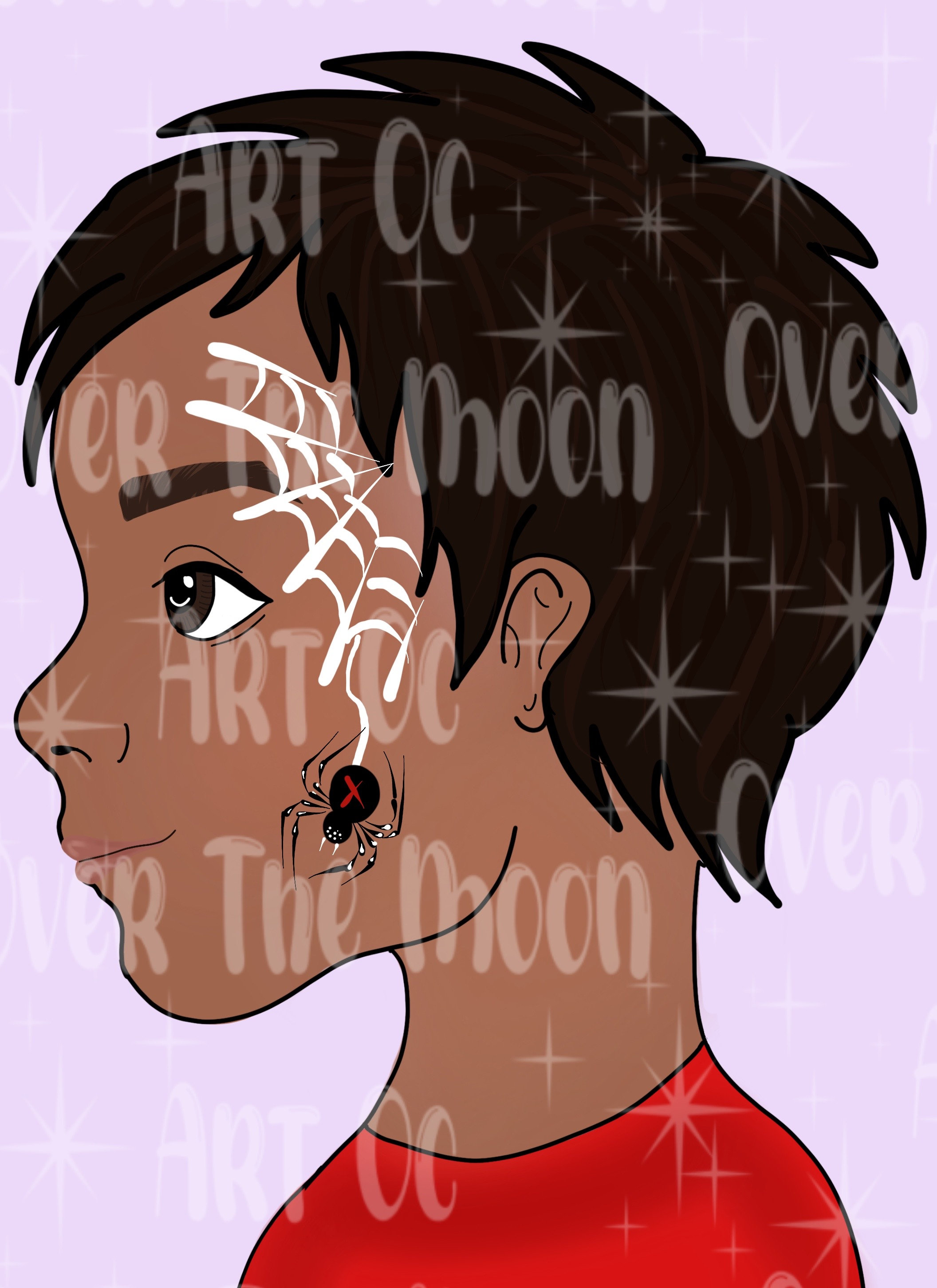 Male Side View Face Painting Template Board Digital - Etsy