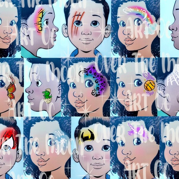 Simple Face Paint Menu - Etsy