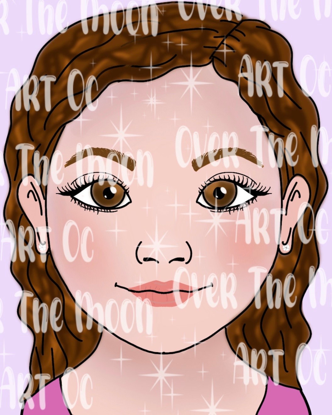 Face Painting Female Girl Template Digital - Etsy