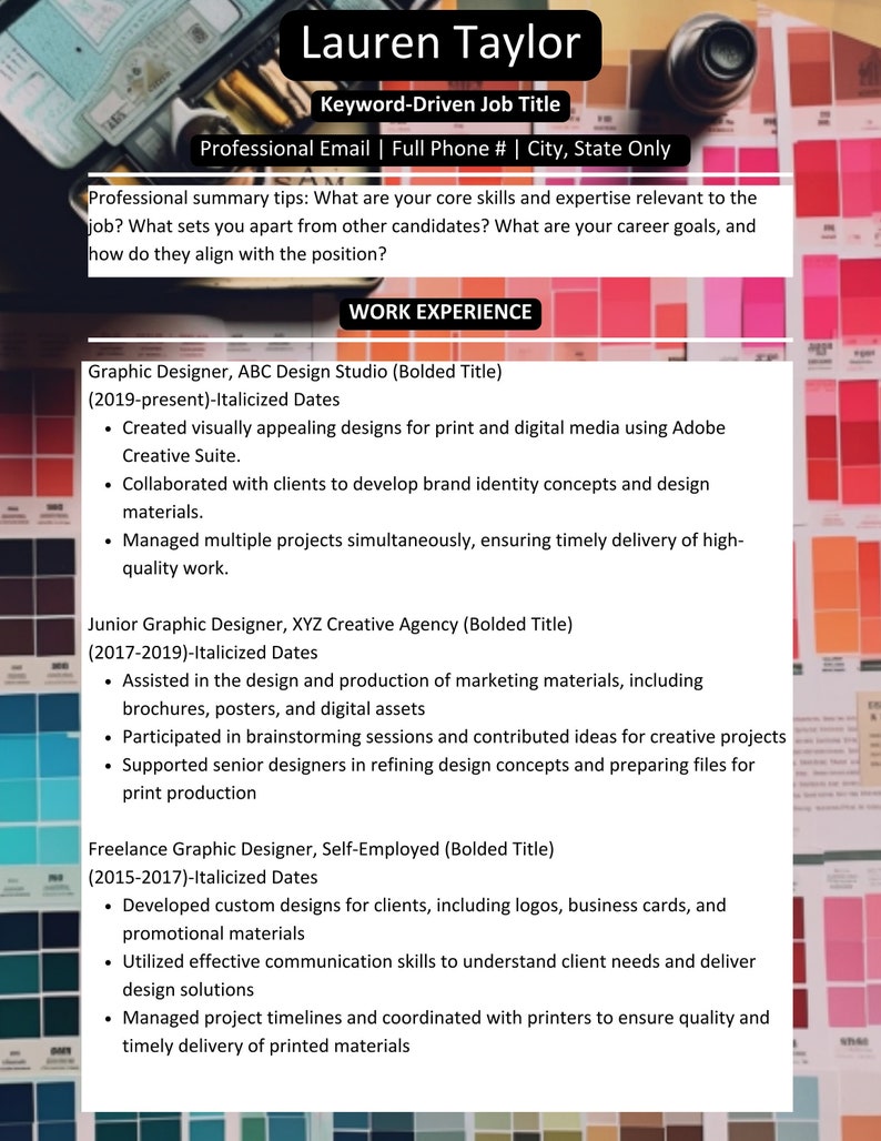 Ats-friendly Resume Templates Imaginative, Captivating Designs for ...