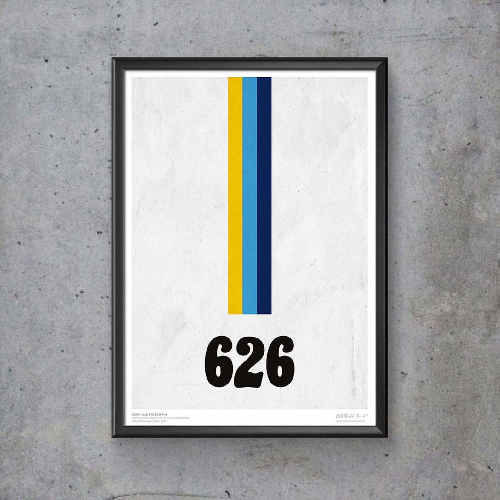 LIAZ NUMBERS – Paris-dakar 1985 – Set of 4 POSTERS / Digital Download ...