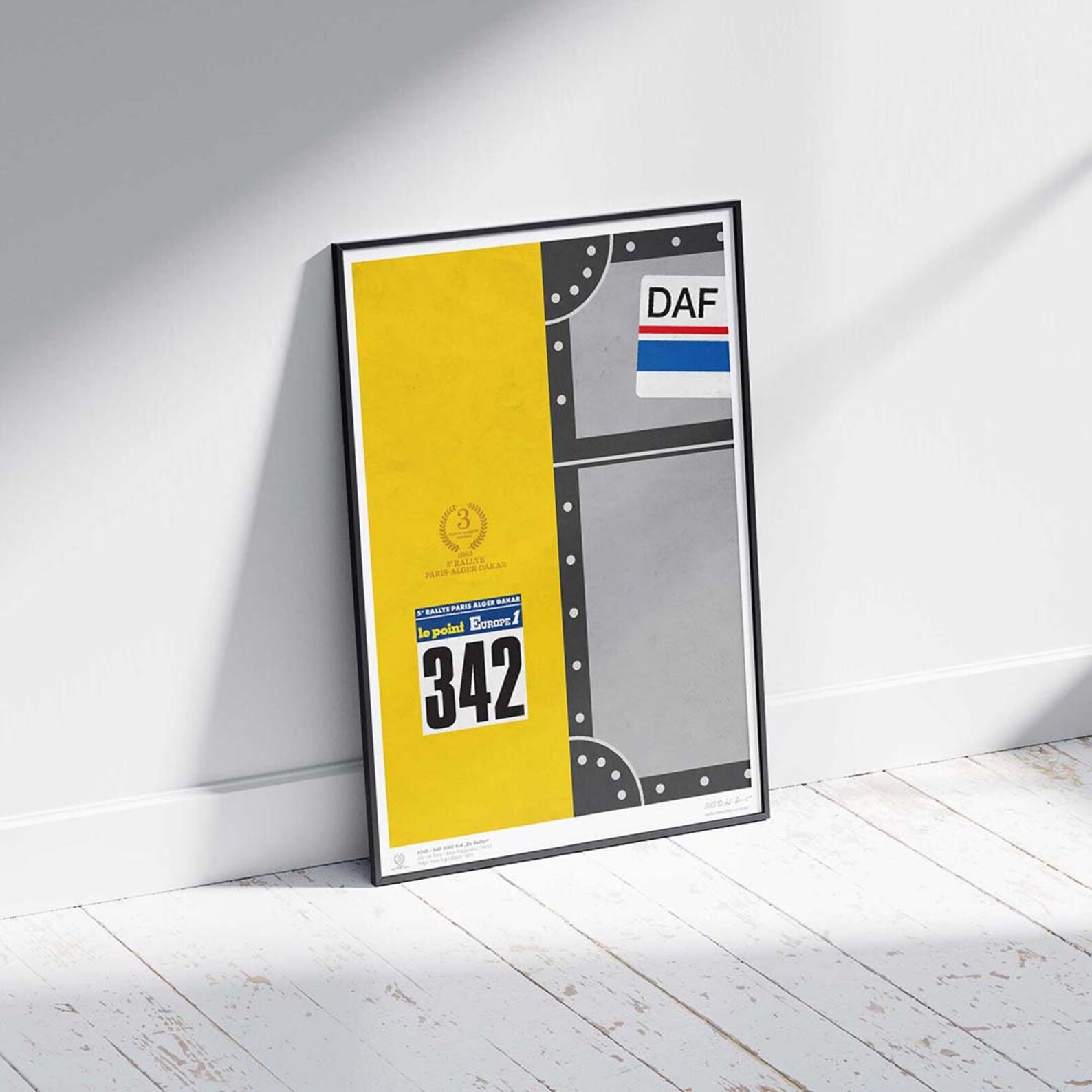 DAF NUMBERS – Paris-dakar 1983 – Set of 4 POSTERS / Digital Download - Etsy
