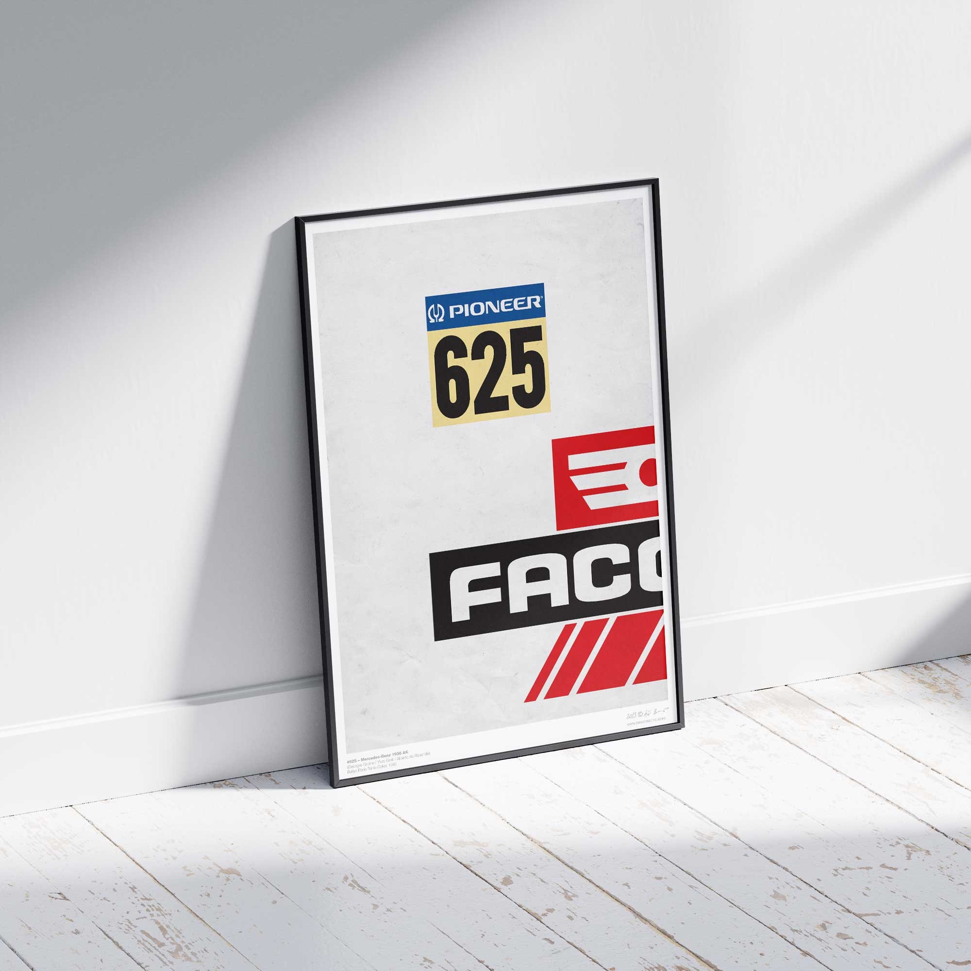 Georges GROINE NUMBERS Paris-dakar 1989 Set of 4 POSTERS / Digital ...