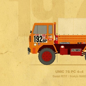 UNIC Trucks Rally Paris-dakar 1979 / POSTER / Digital Download - Etsy