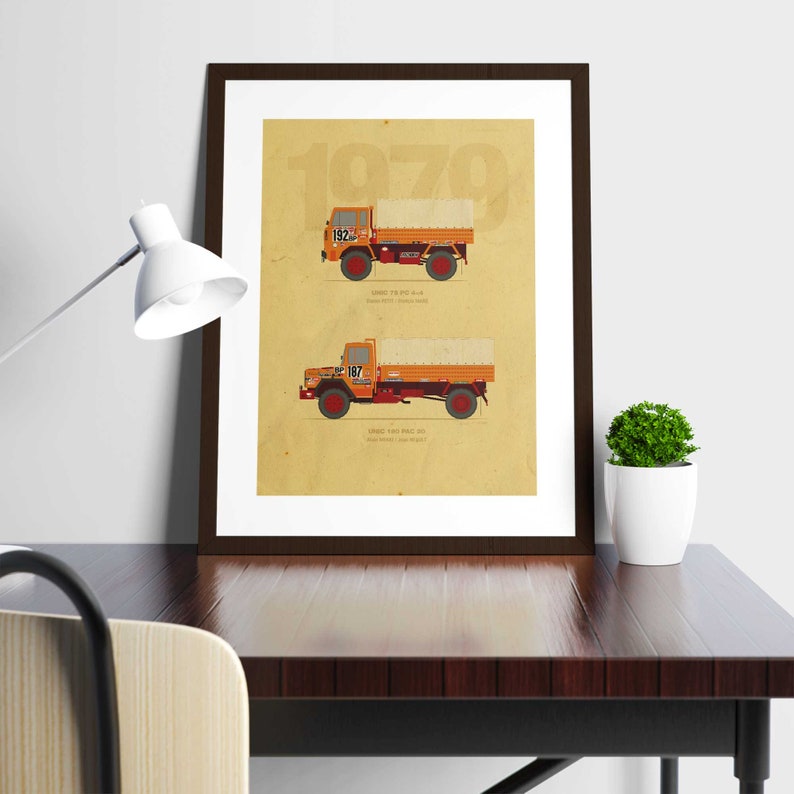 UNIC Trucks Rally Paris-dakar 1979 / POSTER / Digital Download - Etsy