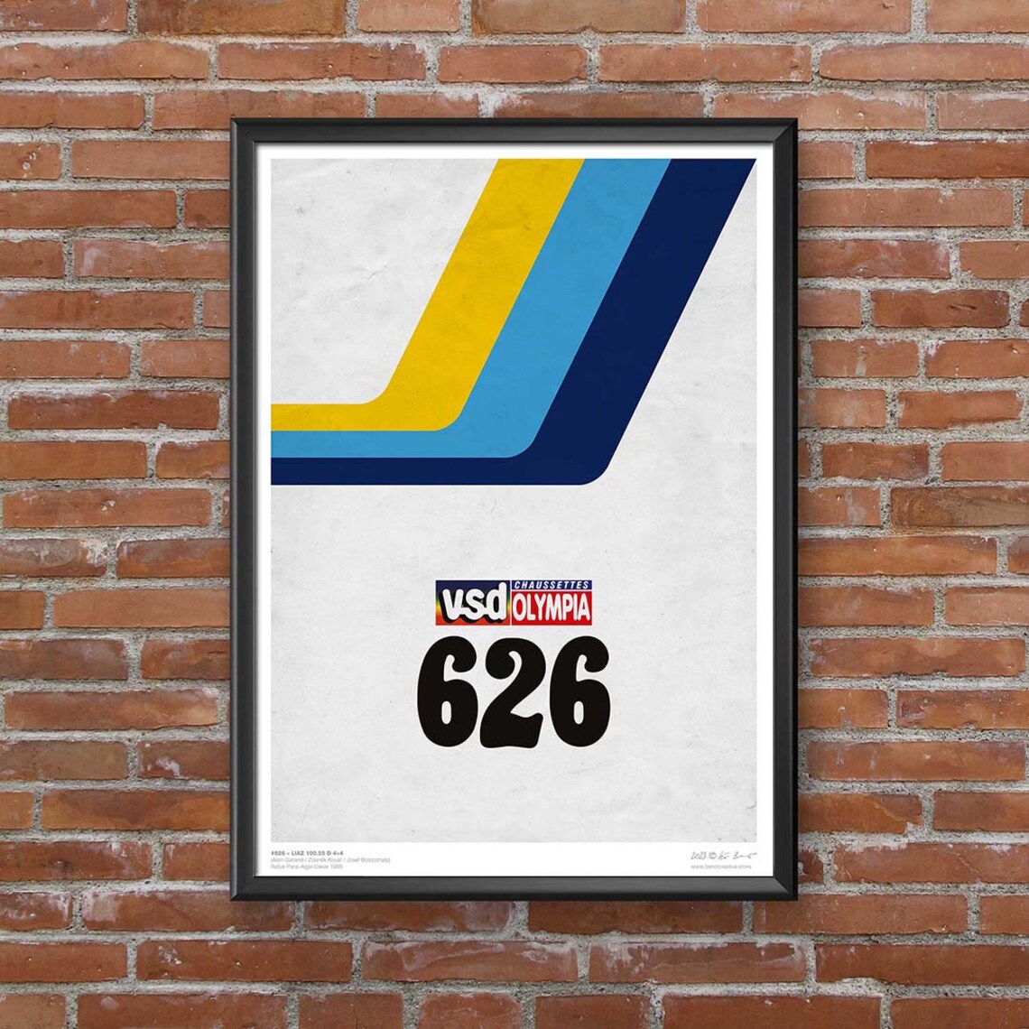 LIAZ NUMBERS – Paris-dakar 1985 – Set of 4 POSTERS / Digital Download ...