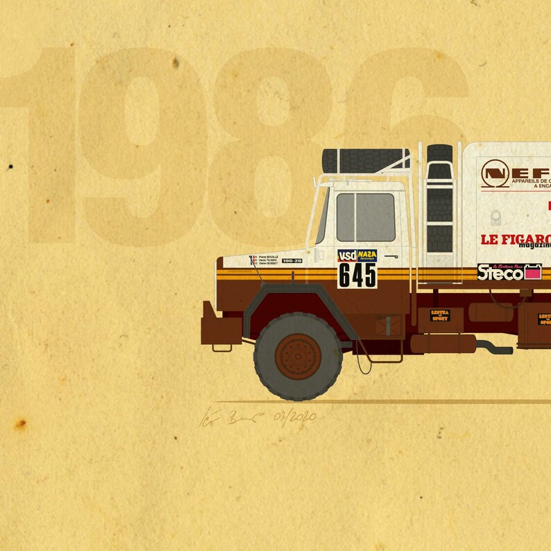 IVECO Rally Paris-dakar 1984-1986 / POSTER / Digital Download - Etsy