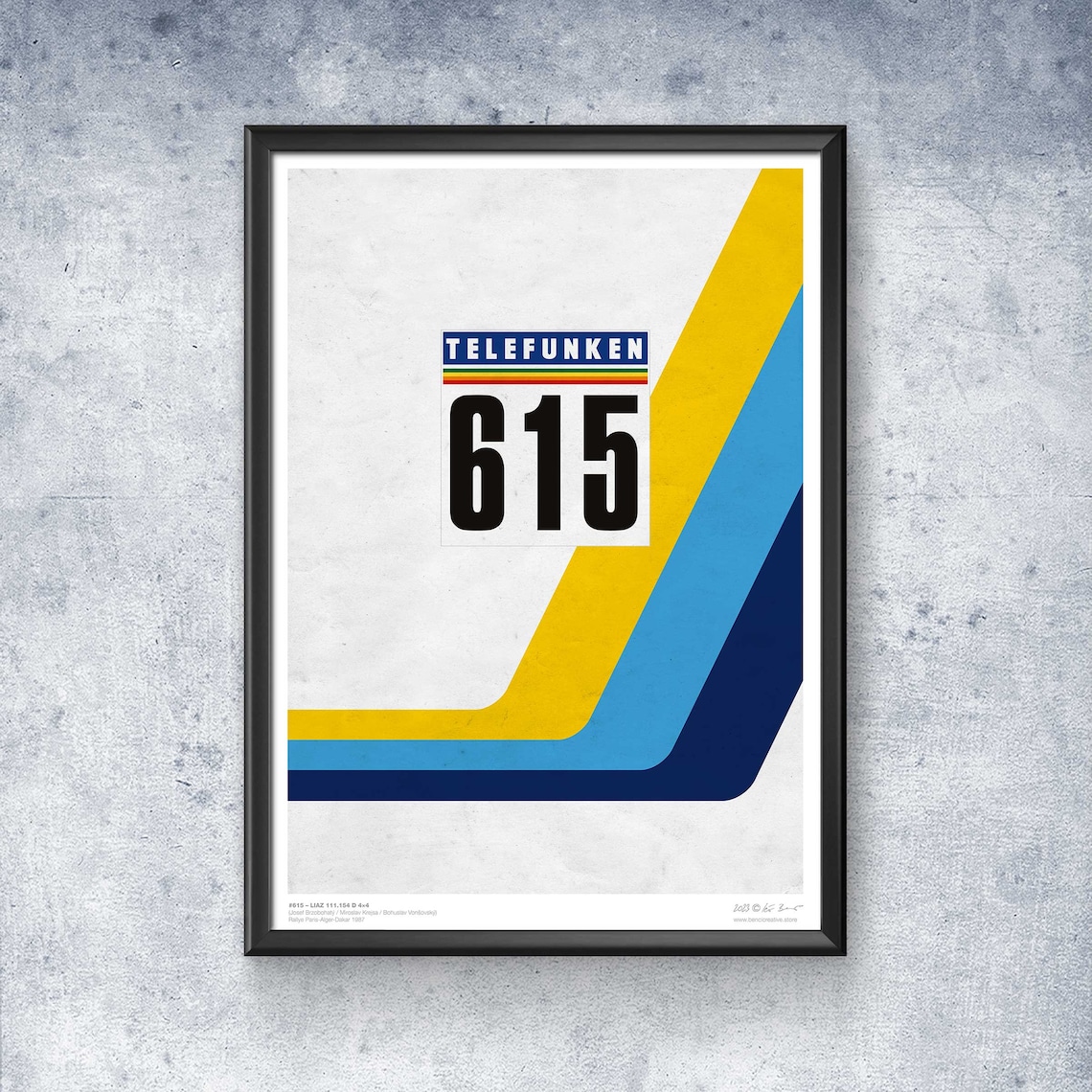 LIAZ NUMBERS Paris-dakar 1987 Set of 4 POSTERS / Digital - Etsy