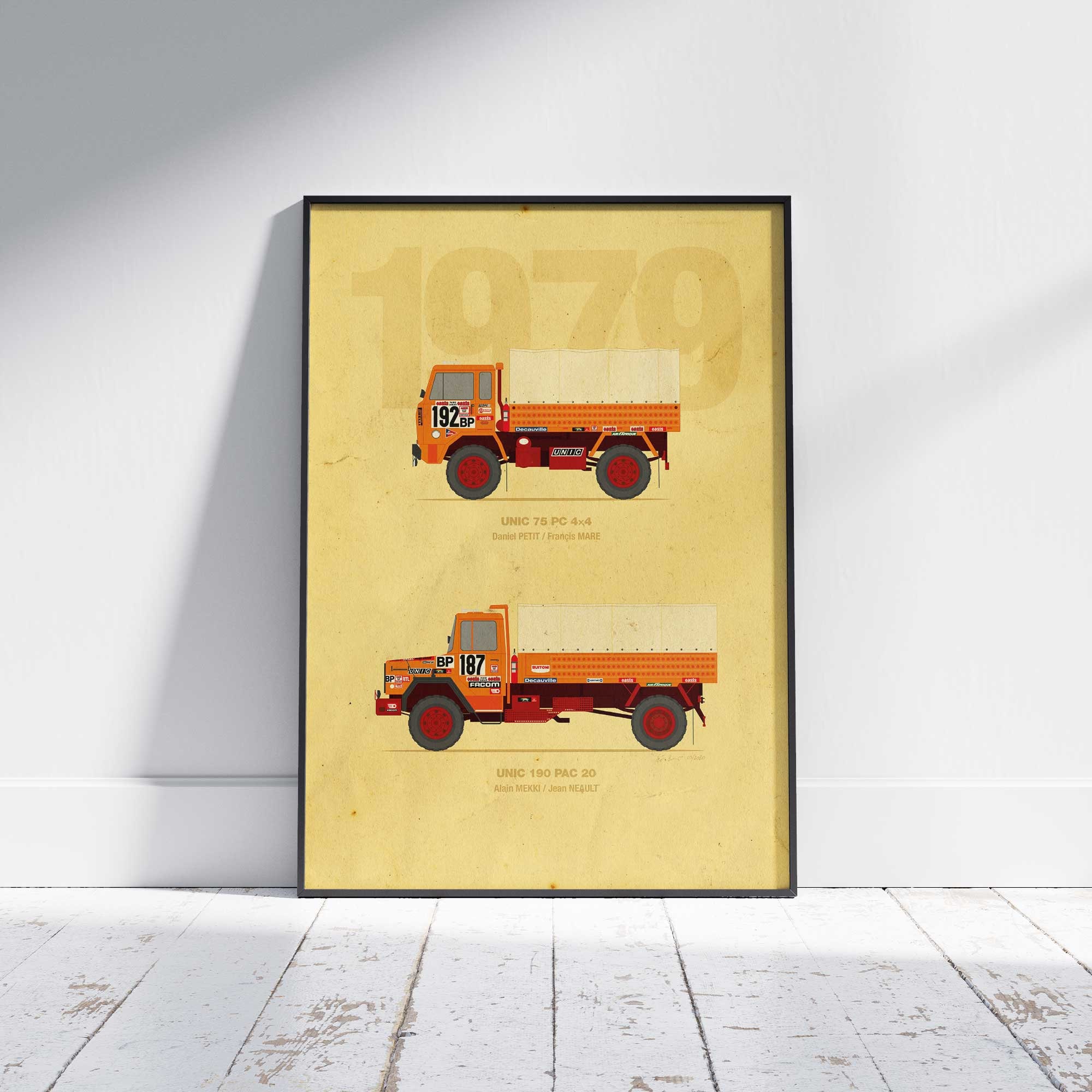 UNIC Trucks Rally Paris-dakar 1979 / POSTER / Digital Download - Etsy