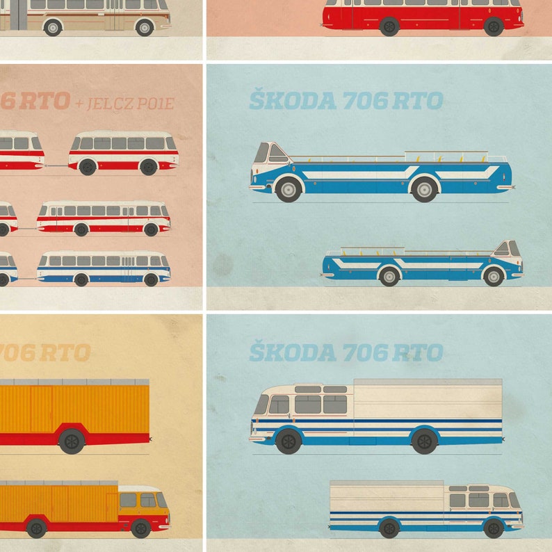 ŠKODA 706 RTO / POSTER / Digital Download - Etsy