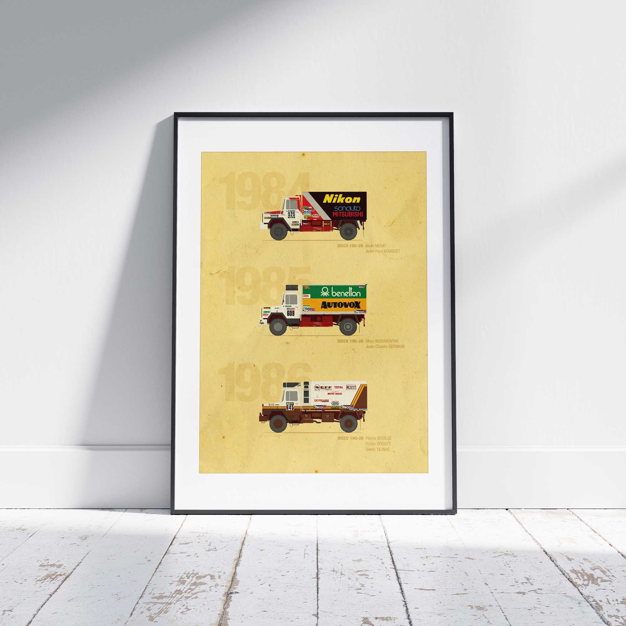IVECO Rally Paris-dakar 1984-1986 / POSTER / Digital Download - Etsy