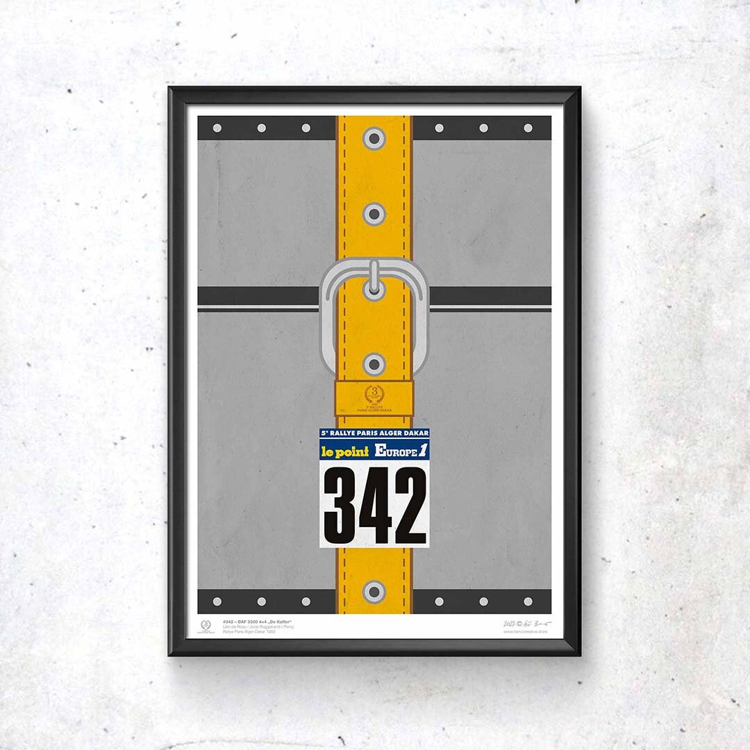 DAF NUMBERS – Paris-dakar 1983 – Set of 4 POSTERS / Digital Download - Etsy