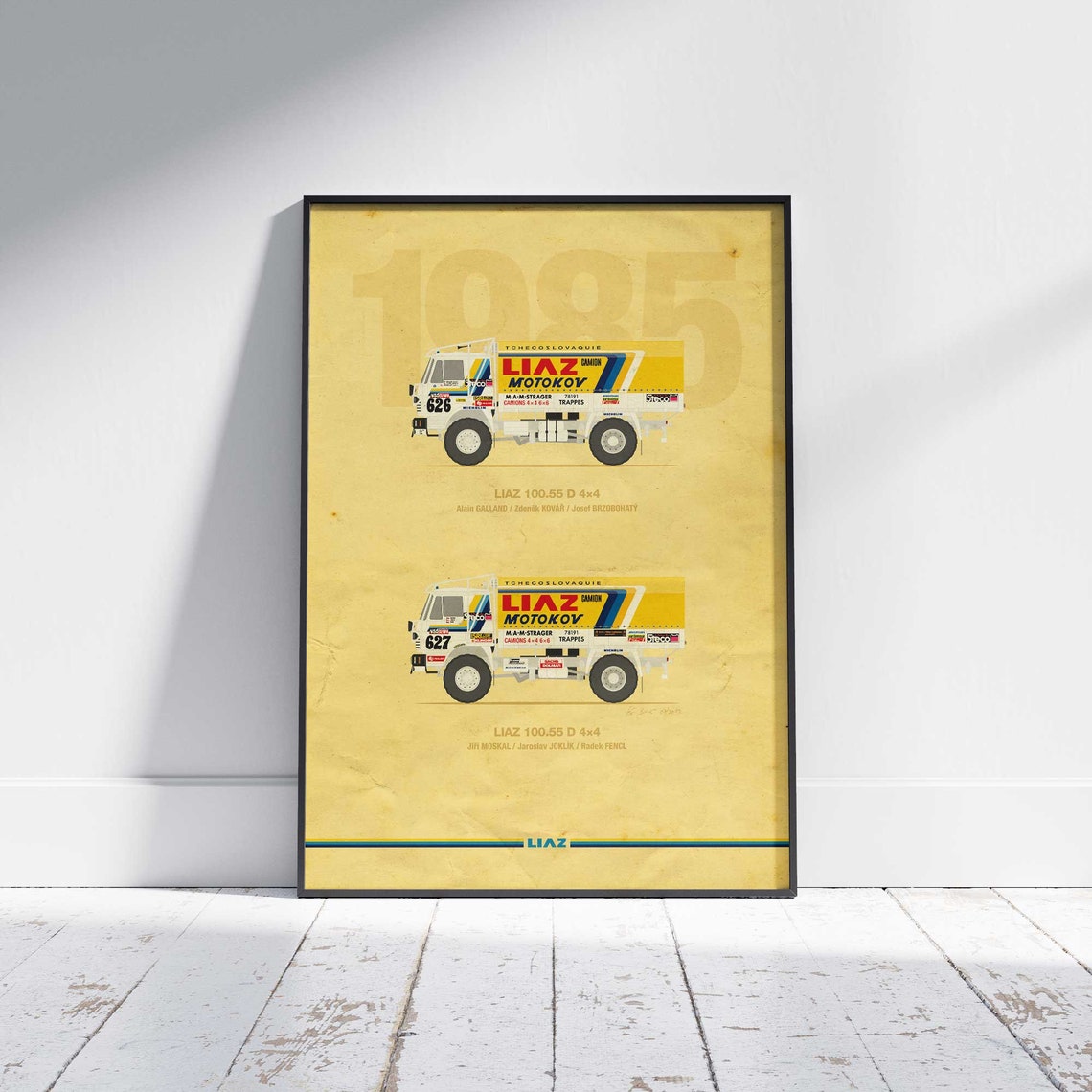 LIAZ on Rally Paris-dakar 1985 / POSTER / Digital Download - Etsy