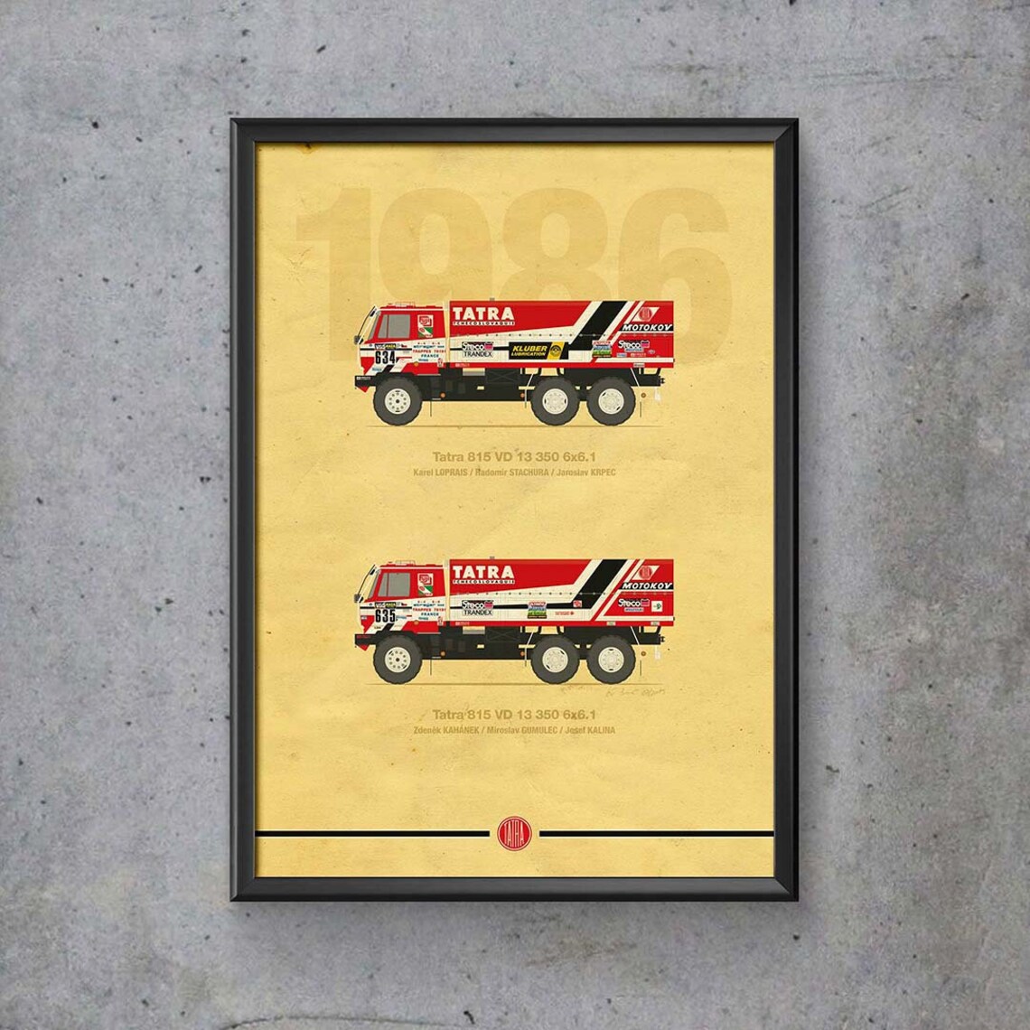TATRA 815 Rally Paris-dakar 1986 / POSTER / Digital Download - Etsy