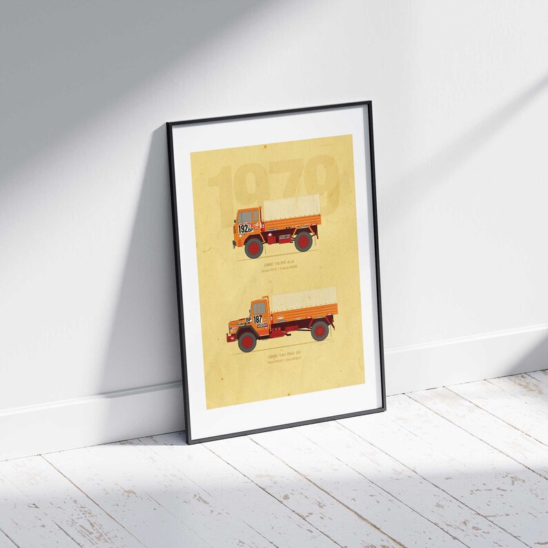 UNIC Trucks Rally Paris-dakar 1979 / POSTER / Digital Download - Etsy
