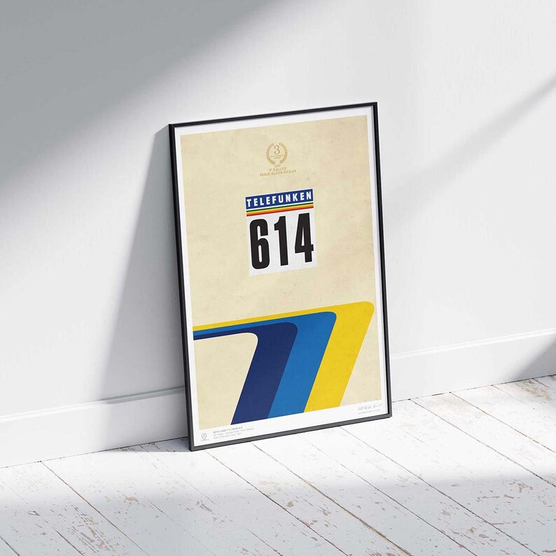 LIAZ NUMBERS – Paris-dakar 1987 – Set of 4 POSTERS / Digital Download ...