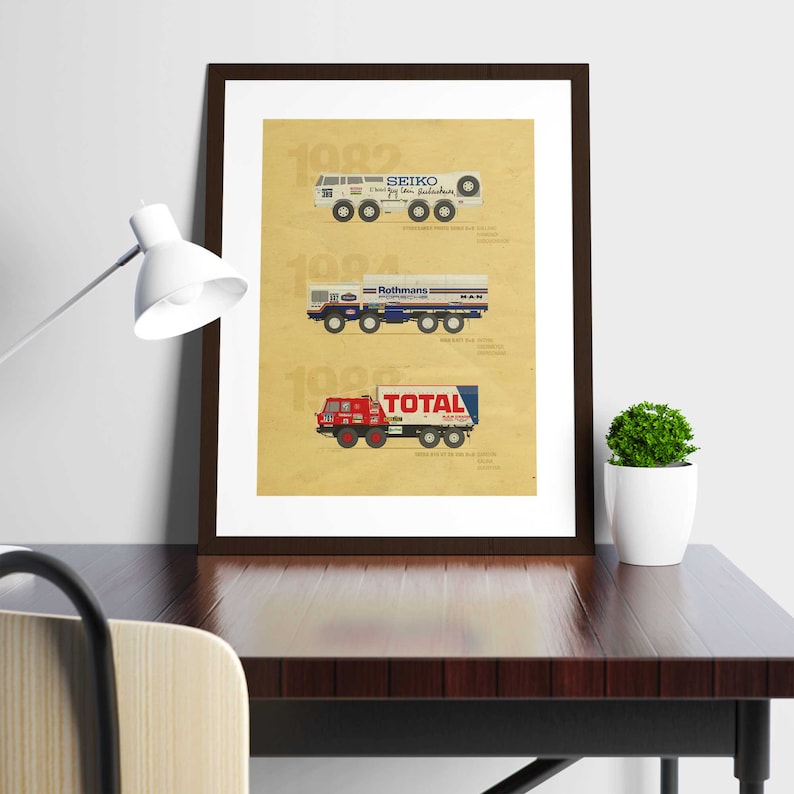 Rally Paris-dakar Monsters 8x8 / POSTER / Digital Download - Etsy