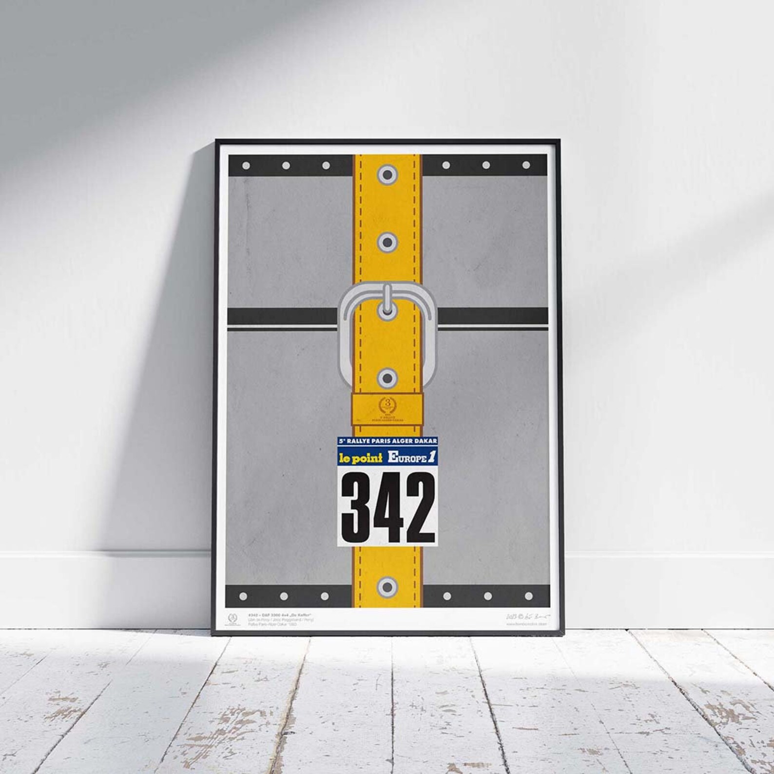 DAF NUMBERS – Paris-dakar 1983 – Set of 4 POSTERS / Digital Download - Etsy