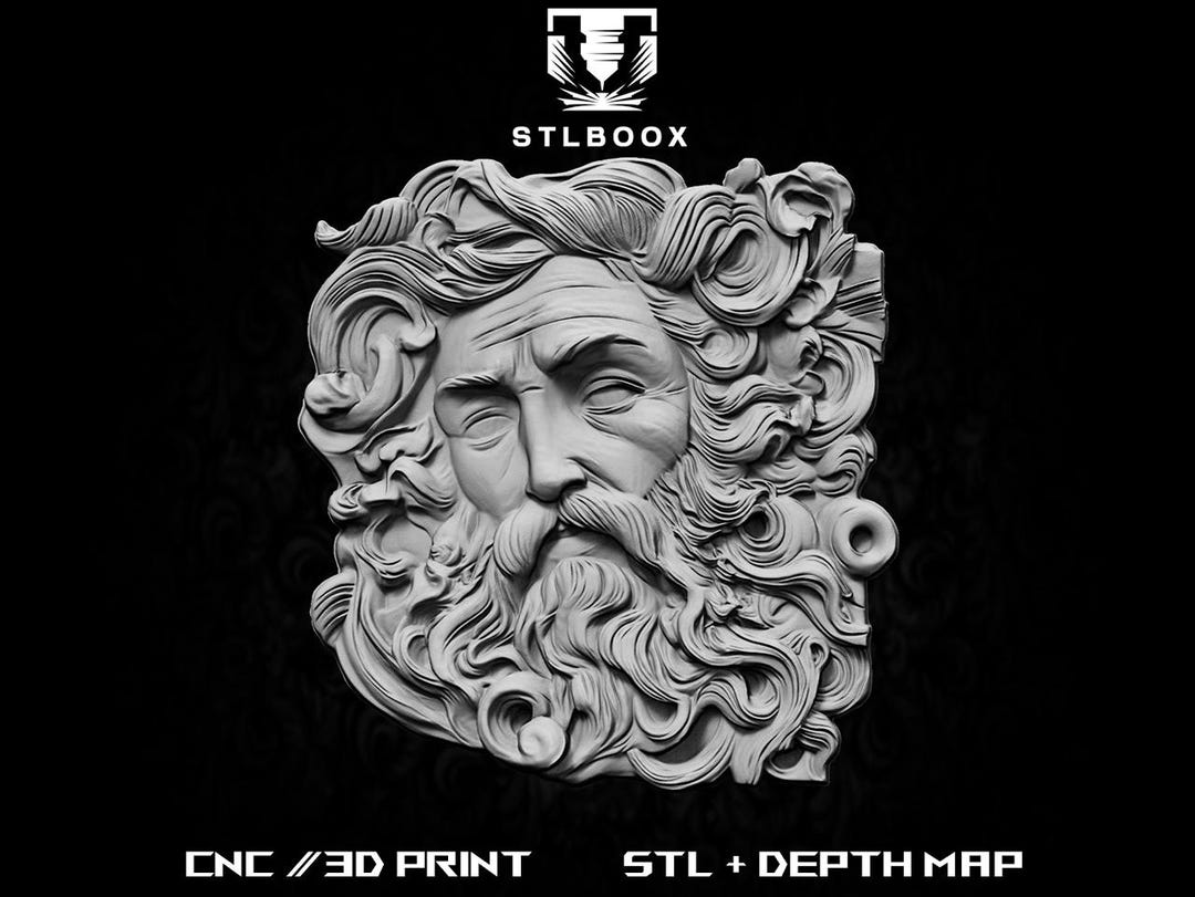 Old Man 3D STL | CNC Router | Wood Carving | Cutting | Commercial Use ...