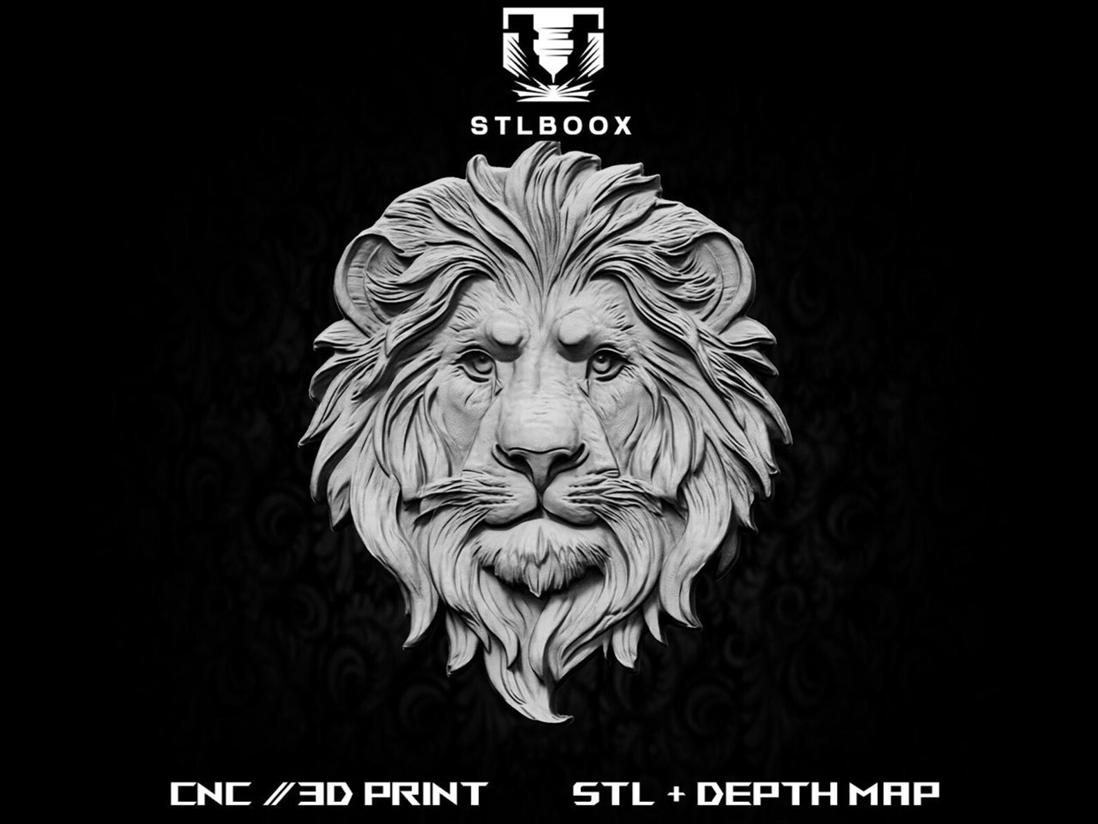 Lion 3D STL | CNC Router | Wood Carving | Cutting | Commercial Use ...
