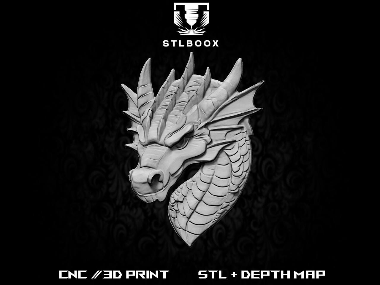 Dragon 3D STL | CNC Router | Wood Carving | Cutting | Commercial Use ...