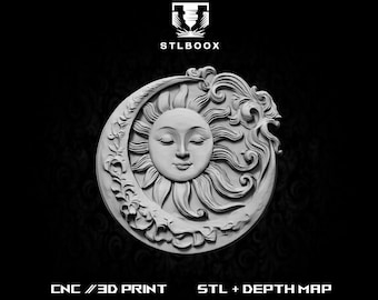 Sunflower 3D STL | CNC Router | Wood Carving | Cutting | Commercial Use ...