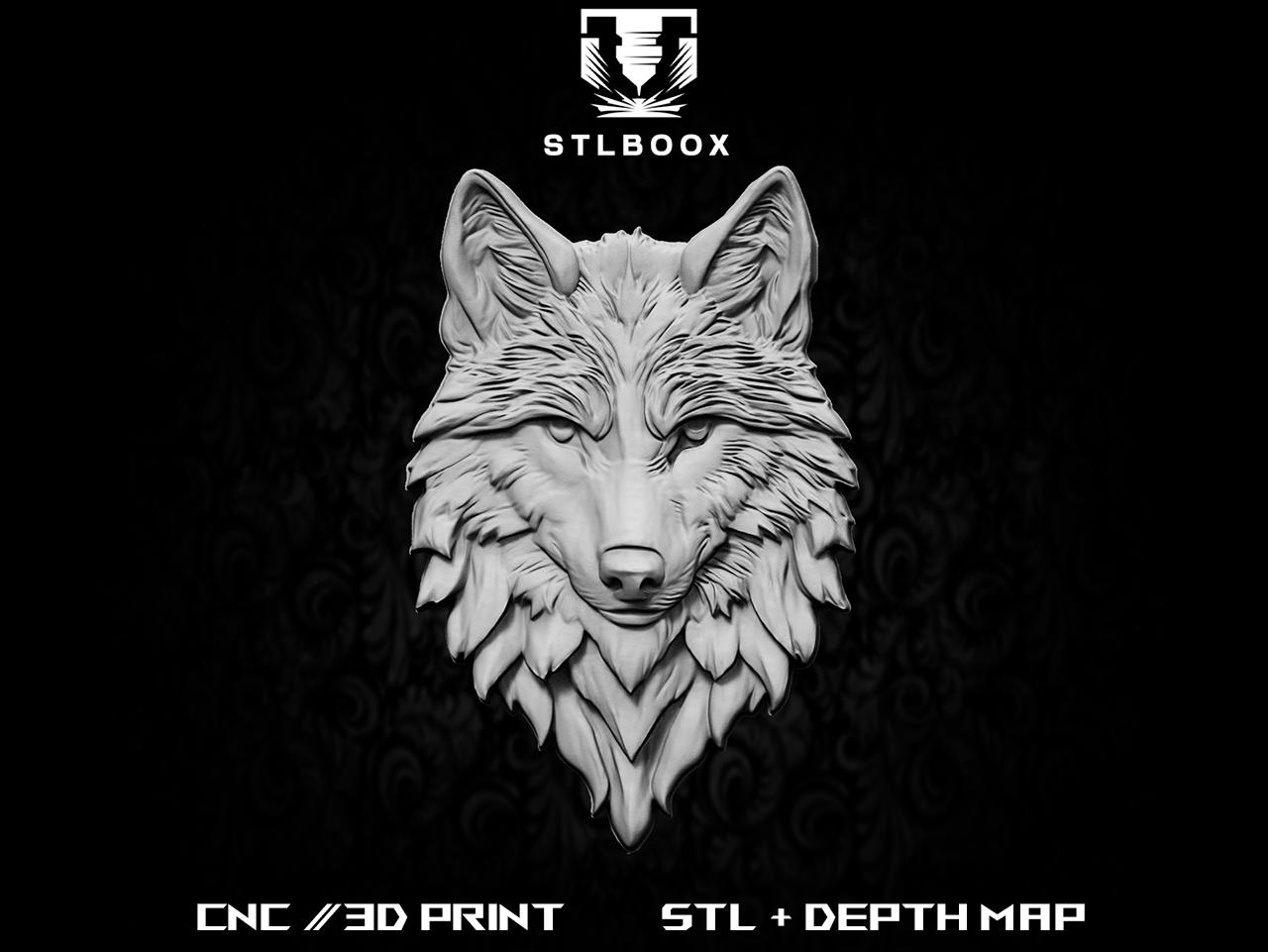 Wolf 3D STL | CNC Router | Wood Carving | Cutting | Commercial Use ...