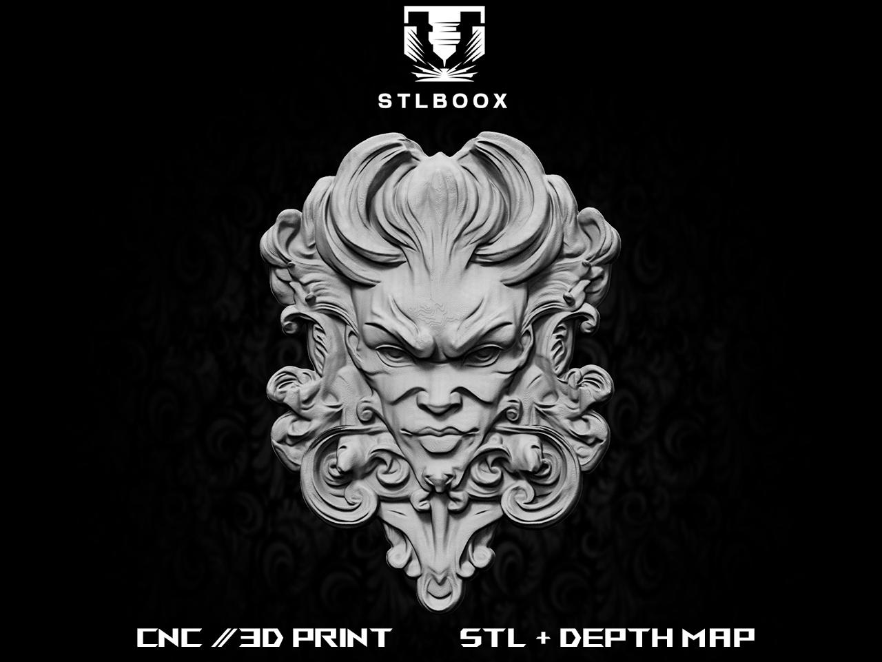 Mad Face 3D STL | CNC Router | Wood Carving | Cutting | Commercial Use ...