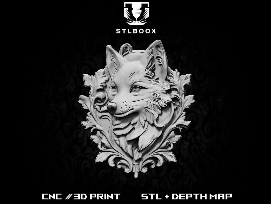 Fox 3D STL | CNC Router | Wood Carving | Cutting | Commercial Use ...