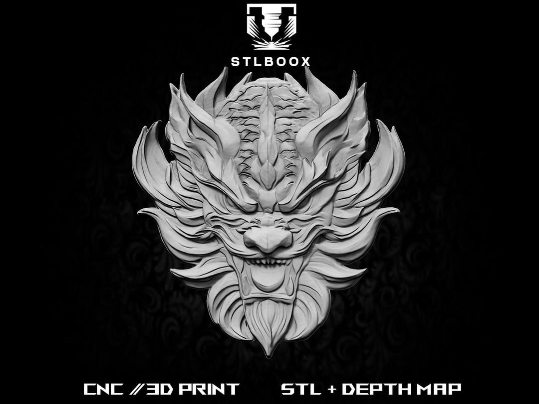 Dragon 3D STL | CNC Router | Wood Carving | Cutting | Commercial Use ...