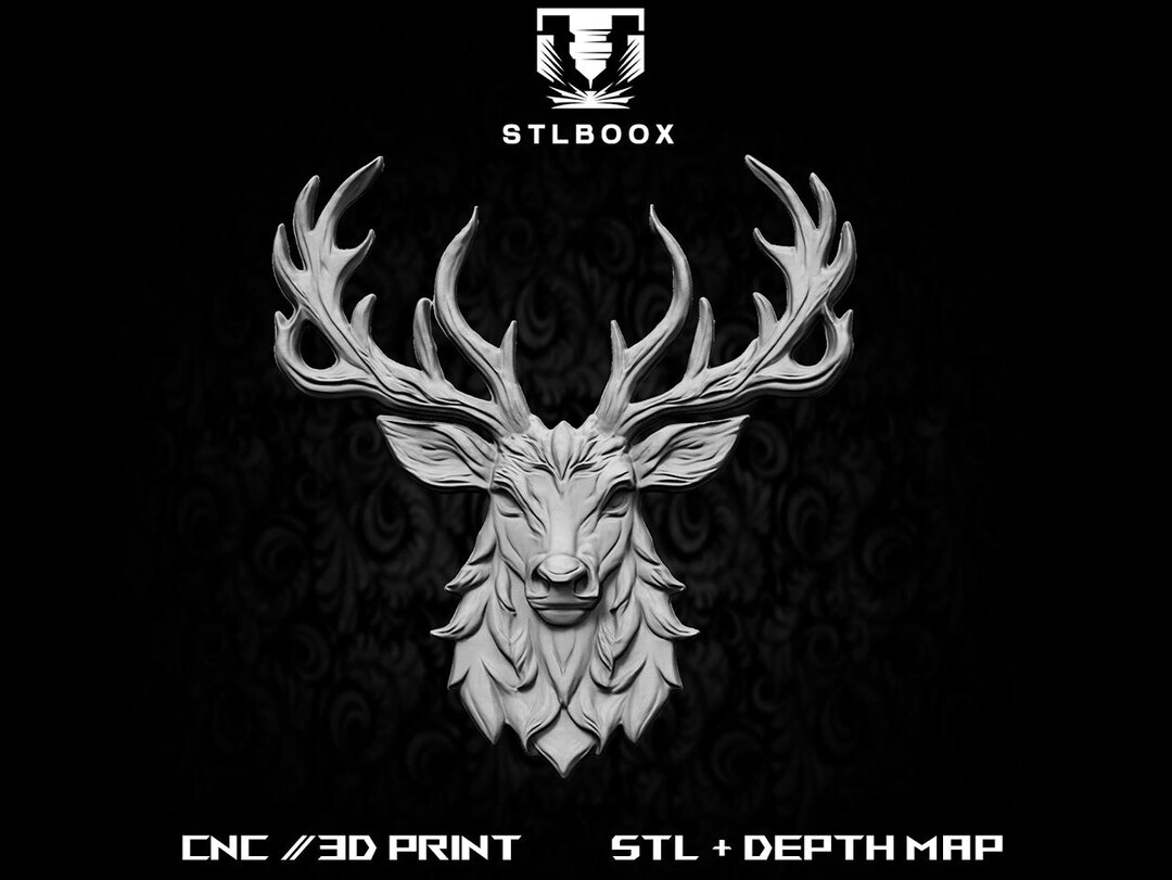 Deer 3D STL | CNC Router | Wood Carving | Cutting | Commercial Use ...