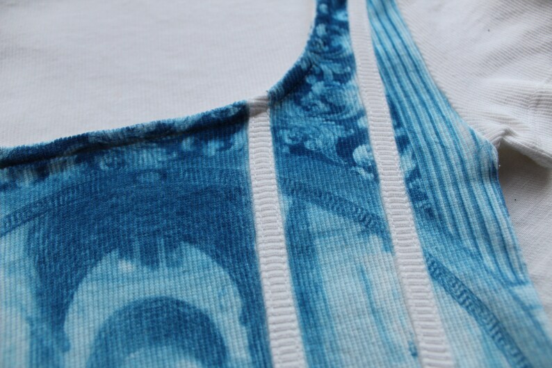 School of Athens Cyanotype Crop Top Athens in Blue - Etsy