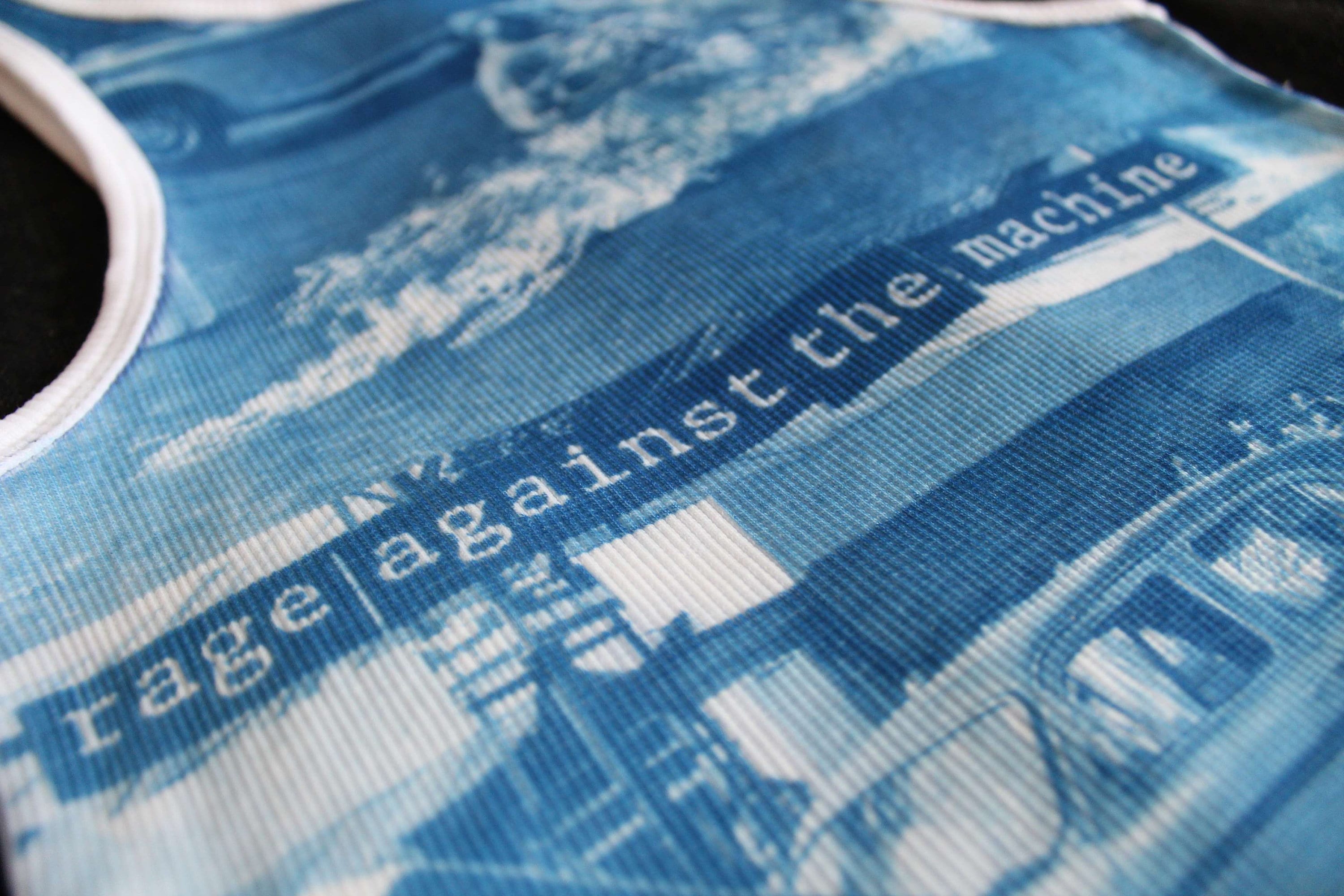 Rage Against the Machine Cyanotype Crop Top - Etsy