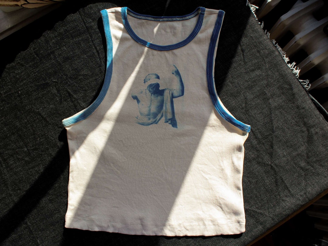 Death of Socrates Cyanotype Crop Top - Etsy