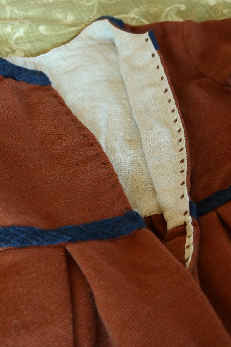 Fifteenth Century Medieval Kirtle, Wool Blend, Front Lacing, Size ...