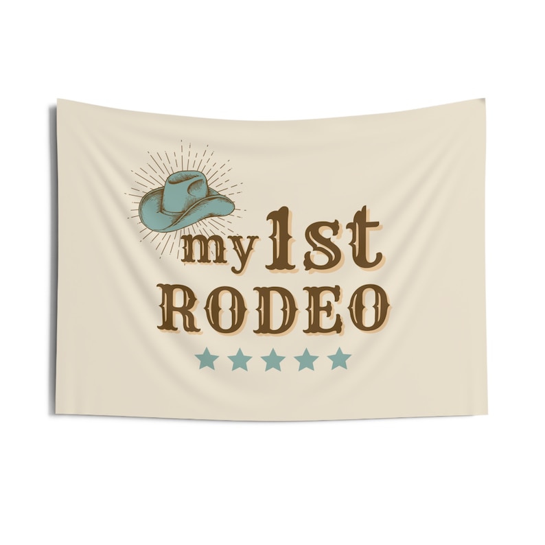My First Rodeo Banner - 1st Birthday Banner - Happy Birthday Sign ...