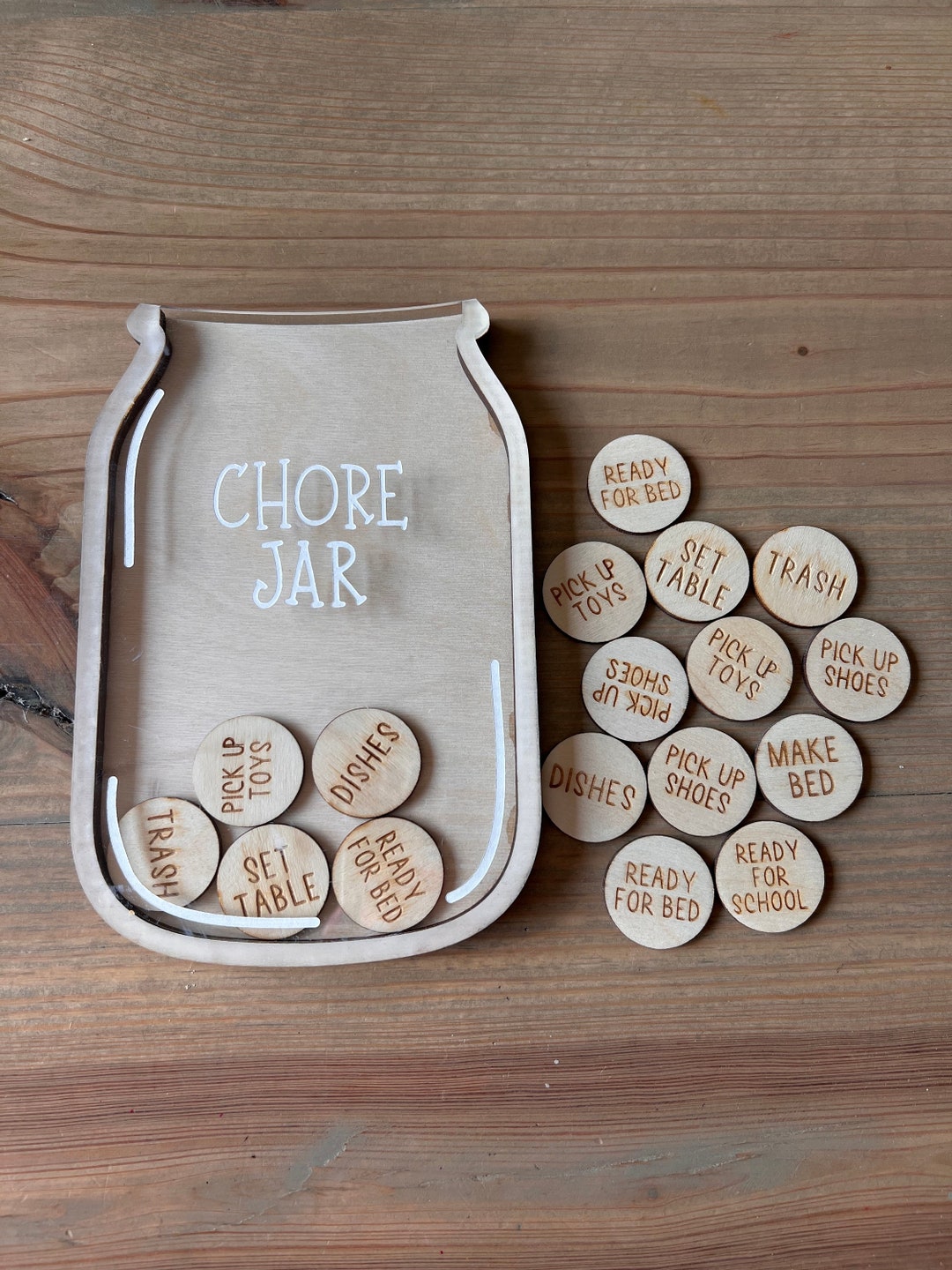 Custom Chore Jar | Customized Chores With 20 Custom Chores - Etsy