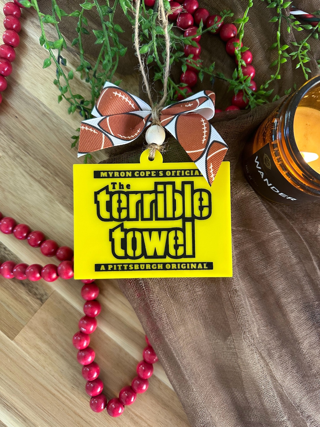 Terrible Towel Pittsburgh Steelers Ornament - Etsy