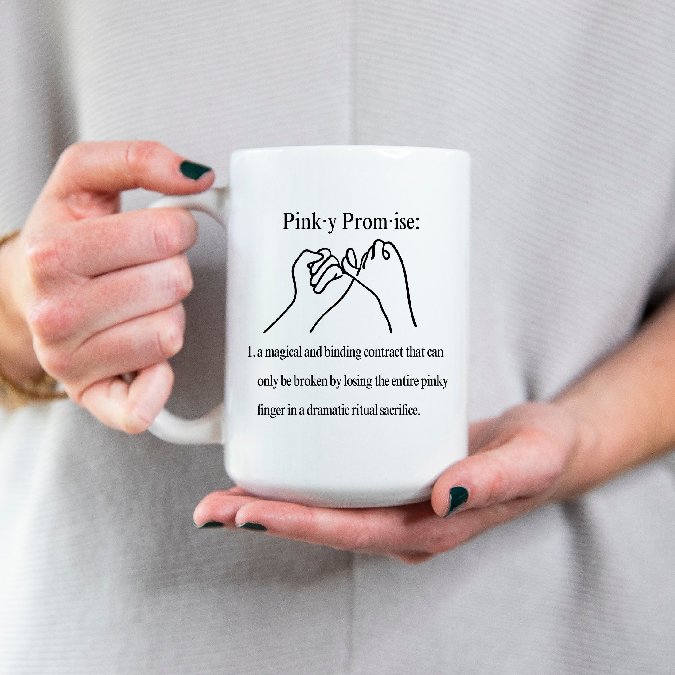 BFF Mug Pinky Promise Definition Mug Pinky Swear Mug I Promise - Etsy