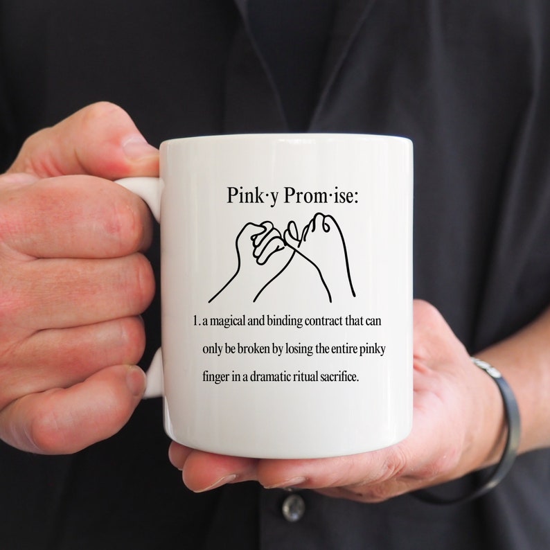BFF Mug Pinky Promise Definition Mug Pinky Swear Mug I Promise - Etsy UK