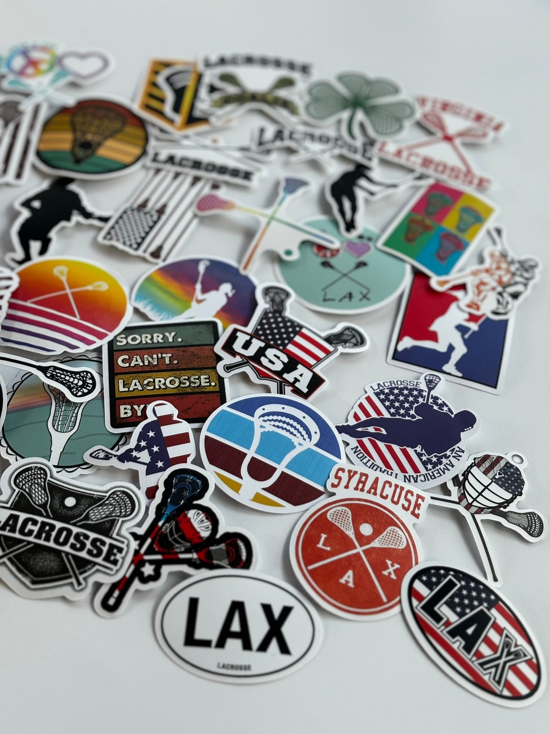 Lacrosse Sticker Pack Sticker Sets of 10 Lacrosse Stickers for Laptop ...